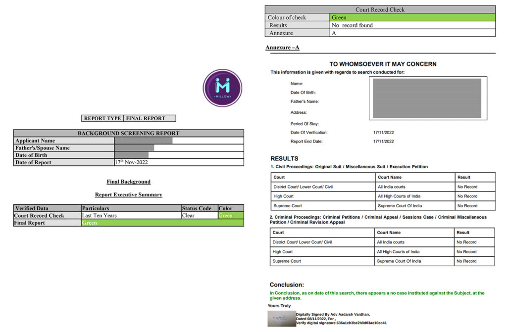 Criminal Court Record Check - Millow